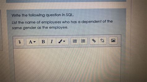 Solved Create Table Employee Fname Varchar15 Not Null