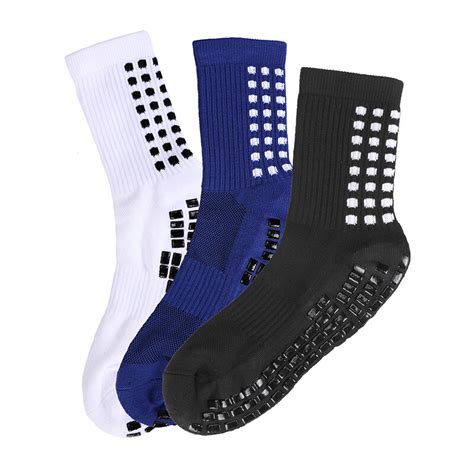 Pair Sport Socks Anti Slip W Grip Soccer Men Women Football Basketball Sock Ebay