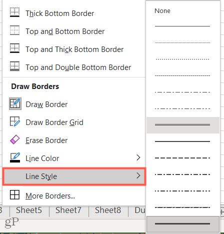 How To Draw Cell Borders In Microsoft Excel