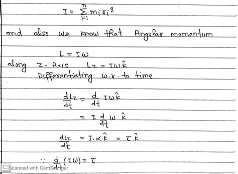 angular momentum in case of rotation about a fixed axis maths and