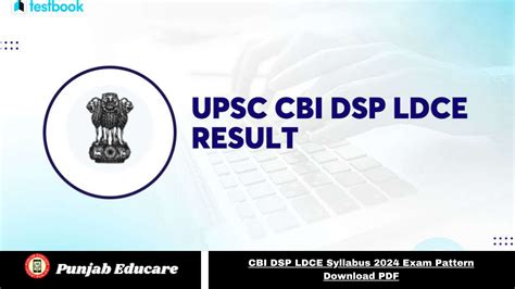 Cbi Dsp Ldce Syllabus 2024 Exam Pattern Download Pdf Punjab Educare