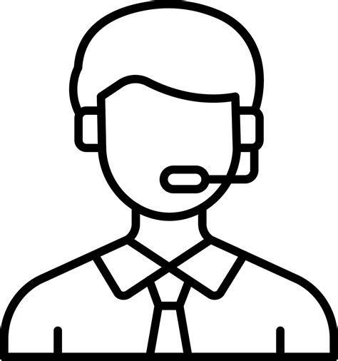 Customer Service Agent Icon Style 20878958 Vector Art At Vecteezy