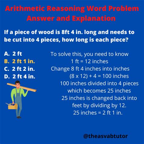 The Asvab Tutor Presents Explanation To Measurement Question The Asvab Tutor