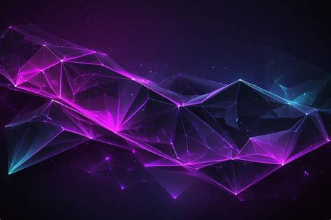 Premium Photo Abstract Geometric Background With Triangular Cells For Design Bright Violet