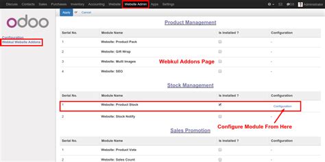 Odoo Website Product Stock Webkul