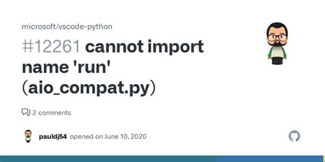cannot import name run aio compat py · issue 12261 · microsoft vscode python · github