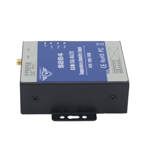 S264 Gsm Sms Gprs Remote Control Sms 4g Temperature Humidity Monitoring Data Logger Alarm System