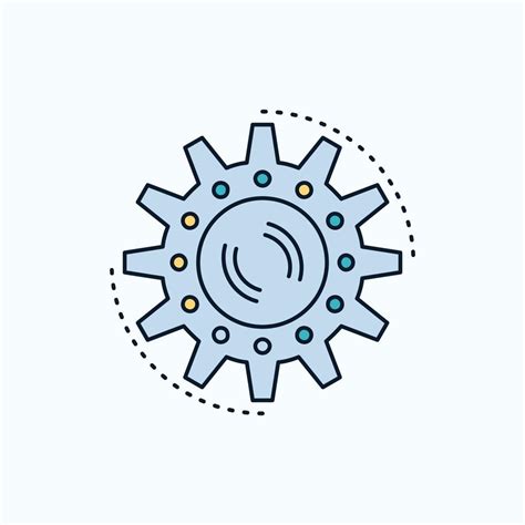Management Process Production Task Work Flat Icon Green And Yellow Sign And Symbols For