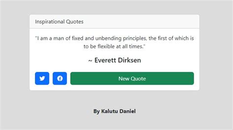 a simple react application that displays inspirational quotes
