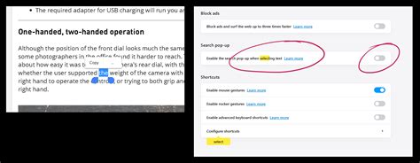 Solved How To Disable The Touch Copy Feature Opera Forums