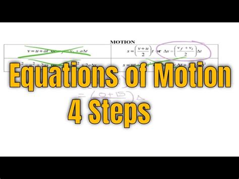 Physics Equations Motion