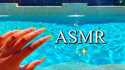 Asmr At The Pool ☀️🩱summer Triggers ☺️💧super Tingly Youtube