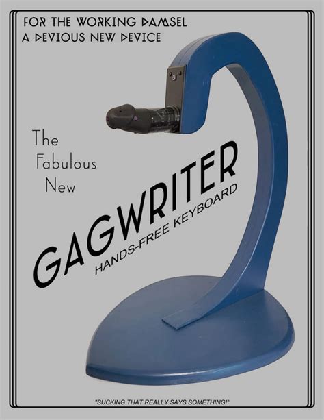 Gagwriter Is A 3d Printed Dildo Based Hands Free Keyboard