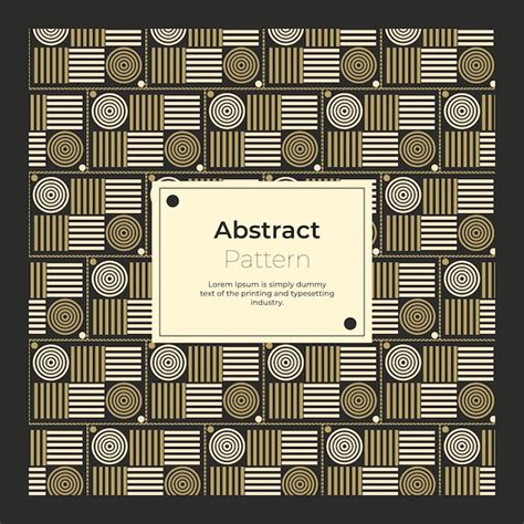 Premium Vector Abstract Simple Geometric Vector Seamless Pattern With Gold Line Texture