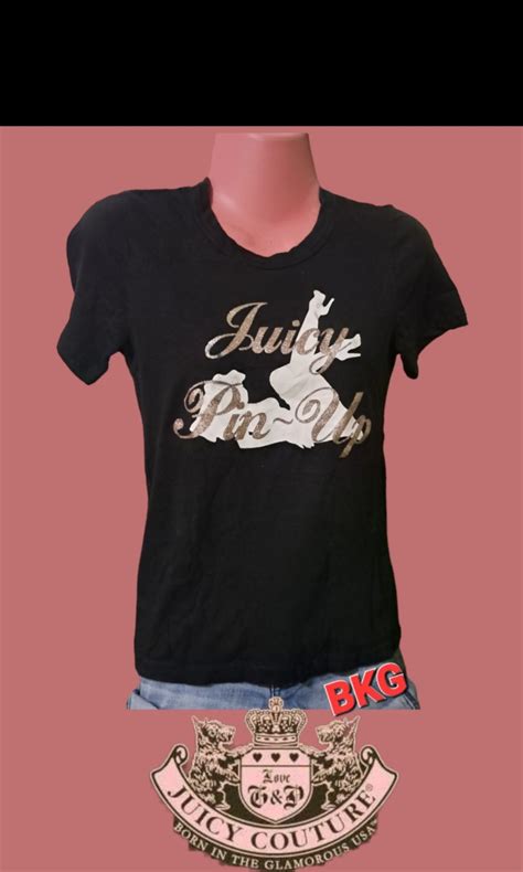 Juicy Couture Juicy Pin Up Shirt Black On Carousell