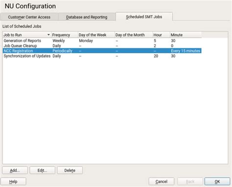 Setting The Smt Job Schedule With Yast Micro Focus Subscription Management Tool