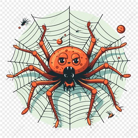 귀여운 거미줄 벡터 만화 클립 아트 상표 Png 일러스트 무료 다운로드 Lovepik