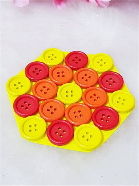 Button Coaster Button Crafts Reuse Crafts Crafts