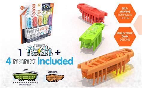 Hexbug Nano 5 Pack Vibrant Robotic Bugs For Endless Fun