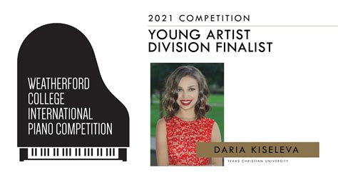2021 Wcipc Final Round Young Artist Division Daria Kiseleva Youtube