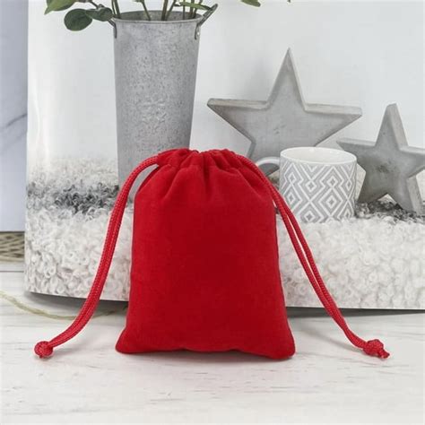 Dvumao Organizers And Storage Velvet Drawstring Bags For Christmas