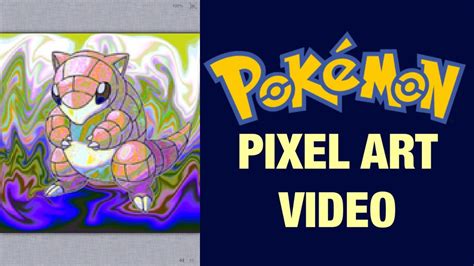 Sandshrew Pokemon Pixel Art Video Peseverance Youtube