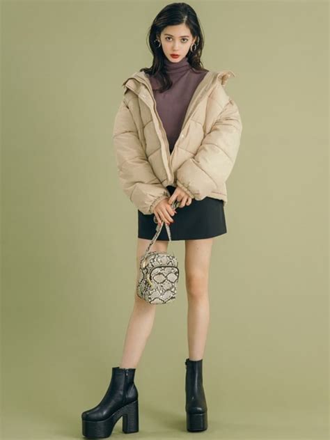 Grlグレイルofficialgrl｜grlのダウンジャケットコートを使ったコーディネート Wear