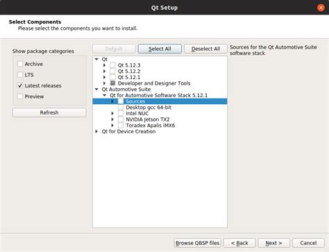 Install Qt Automotive Suite Qt Automotive Suite 5151