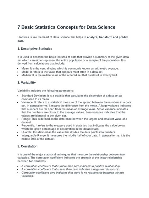 7 Basic Statistics Pdf