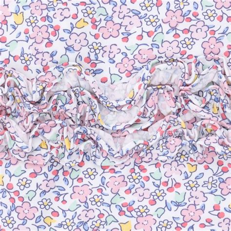 Elizabeths Garden 2 Way Ruffle Back Zipper Footie And Swaddle Blanket