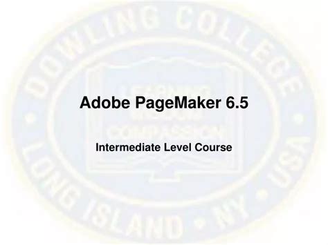 Ppt Adobe Pagemaker 6 5 Powerpoint Presentation Free Download Id 496514