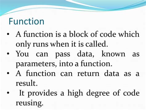Python Functions Part10 Ppt