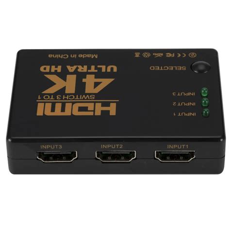 4k Auto 3x1 Hdmi Switch 3x1 4k 2k 1080p 3d 3 Input 1 Output Hdmi