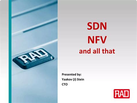 Non Fluff Software Defined Networking Network Function Virtualization