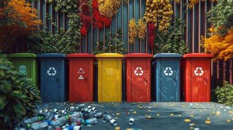 Premium Photo Smart Waste Management System Optimizing Wallpaper