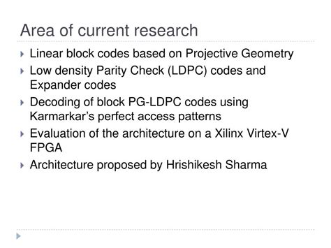 Ppt Distributed Computing Using Projective Geometry Decoding Of