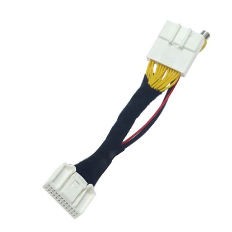 Power Input Speaker Wire Harness 24 Pin Plug Rca Output Wire For