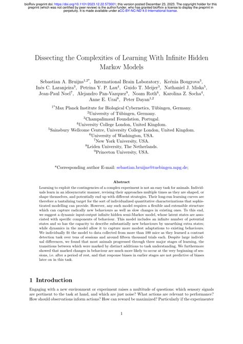 Pdf Dissecting The Complexities Of Learning With Infinite Hidden Markov Models