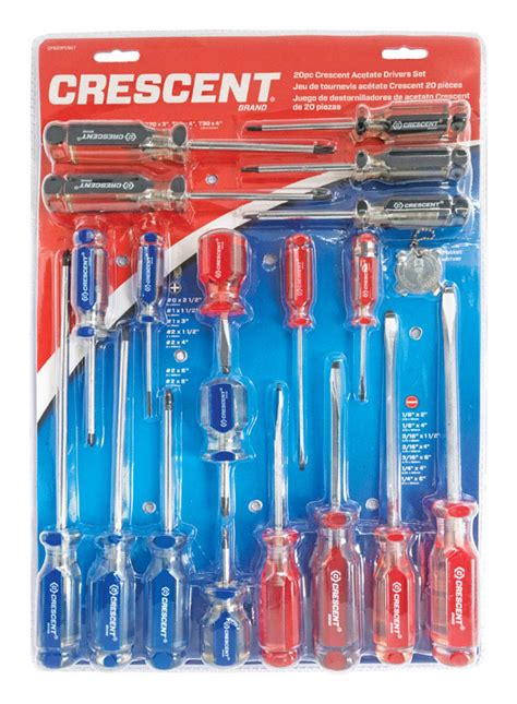 Crescent Assorted Screwdriver Set 20 Pc Paintplace New York