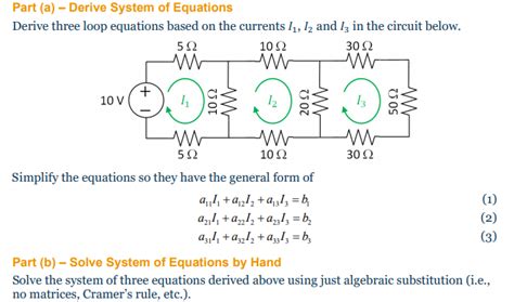 Solved Part A Derive System Of Equations Derive Three Chegg