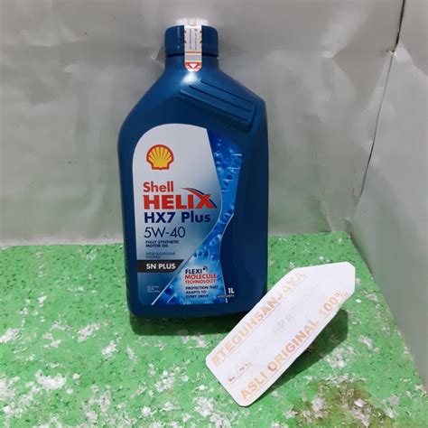 Jual Oli Shell Helix Biru Hx7 Sn Plus 5w 40 Fully Synthetic 1 Liter