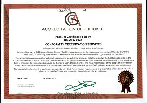 Accreditation Ccs Conformity Certification Services Accreditation Ccs Conformity Certification Services