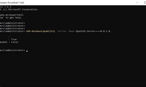 openssh server windows 10 install with public key authentication