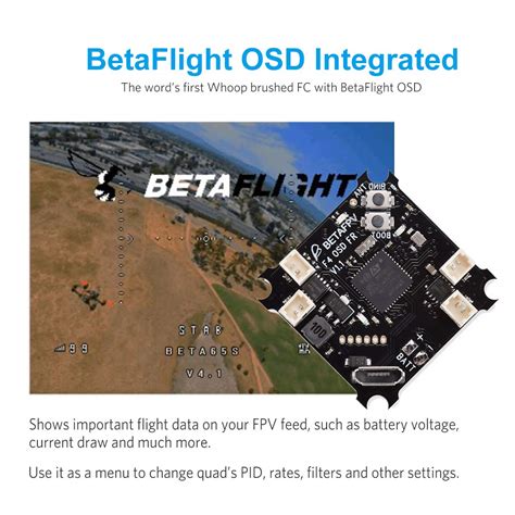Betafpv F4 1s Brushed Flight Controller With Spi Frsky Receiver Osd Smart Audio For Fpv Tiny