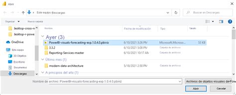 uso de objetos visuales de power bi con tecnología de r en power bi