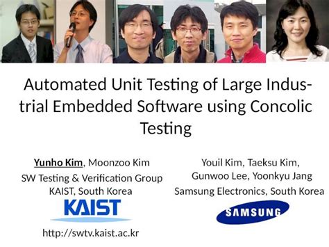 Pptx Automated Unit Testing Of Large Industrial Embedded Software