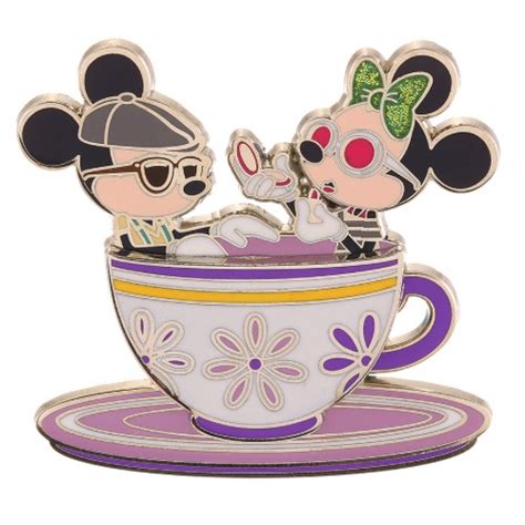 10273 Hipster Mickey Mouse And Minnie Mouse In Teacup Bon Vivant