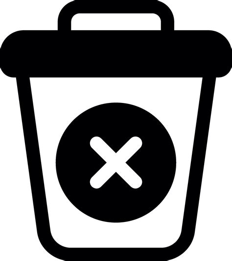 Delete Symbol Glyph Icon 49291823 Vector Art At Vecteezy