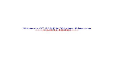 siemens s7 200 plc wiring diagram