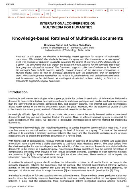 pdf knowledge based retrieval of multimedia document